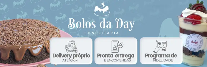 Pedido fácil com entrega rápida garantida | Bolos da Day - São Paulo